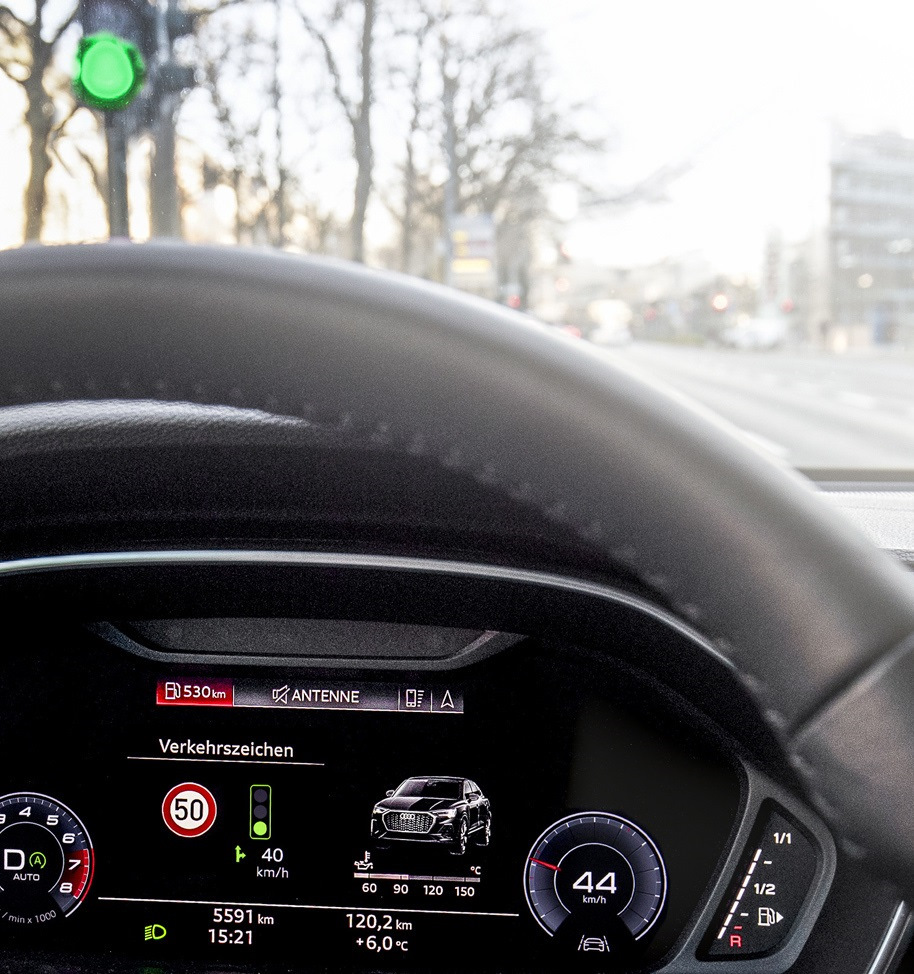 Cистема Audi Traffic Light Information «Связь со светофорами» — Audi A6 ...