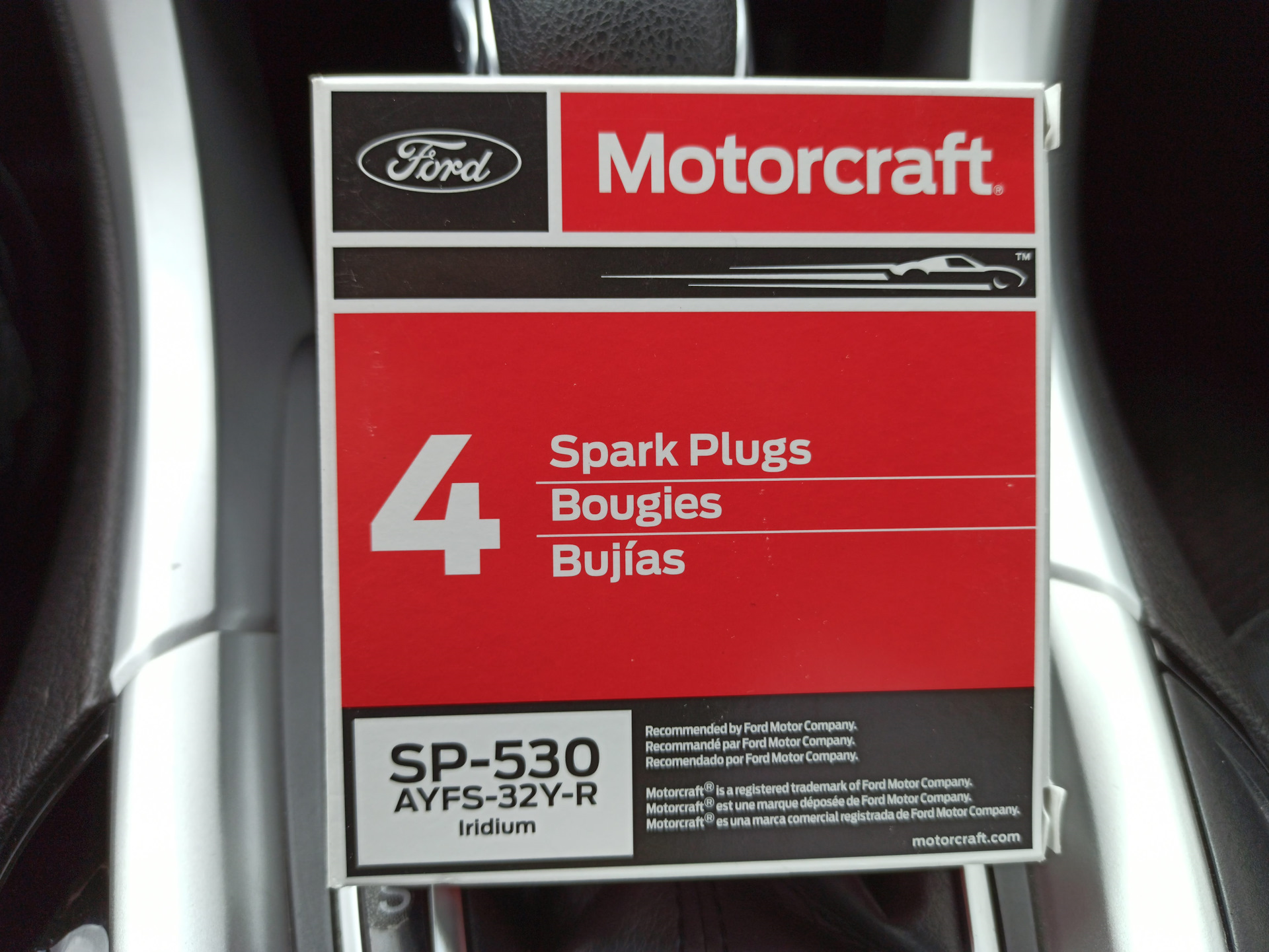 Свечи зажигания — Motorcraft SP-530 — Ford Fusion (America) (2G), 2,5 л ...