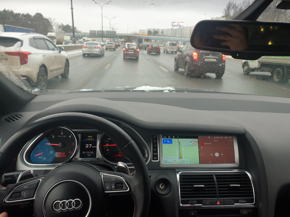 Установка андроид головного устройства мультимедиа — Audi Q7 (1G), 3 л ...