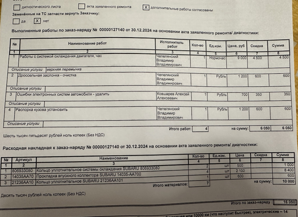#4 Моторы новые, проблемы старые( течь антифриза) — Subaru Impreza (GK ...