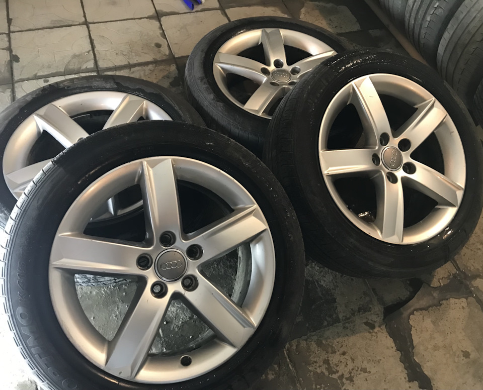 Диски Ауди А6 R17x7! 8K0071497 — Volkswagen Golf Mk6, 1,6 л, 2011 года ...