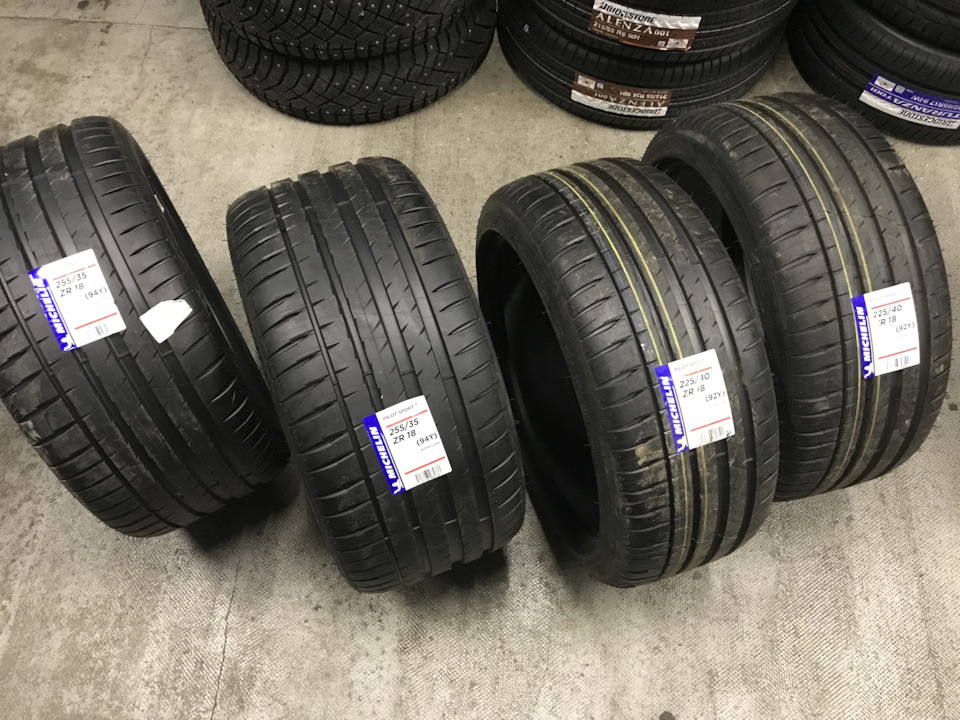 Новые шины Мишлен Пилот Спорт 4 — Mercedes-Benz C 36 AMG (W202), 3,6 л ...