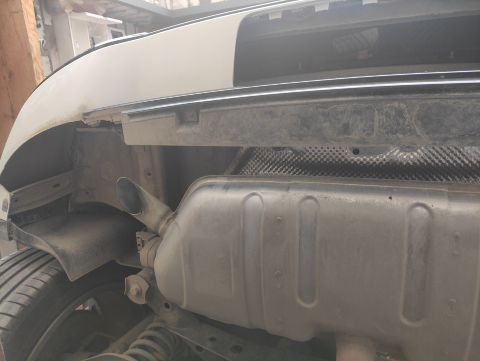 Дополнительные пыльники днища (ч.2 — установка) — Volkswagen Tiguan (2G ...