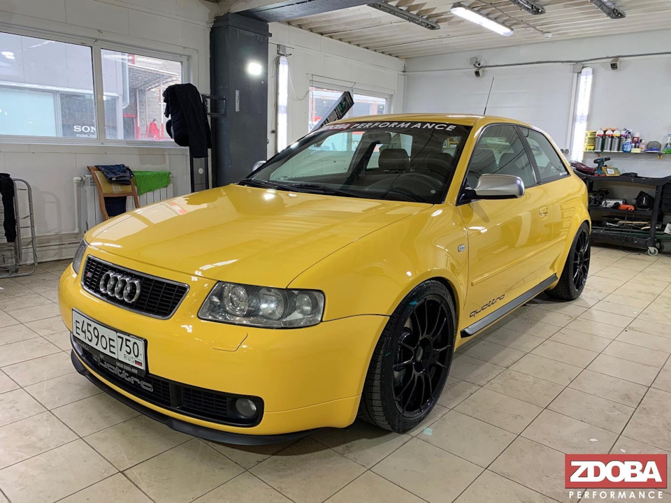 Audi S3 8L 1.8T (BAM) 225hp Imola Yellow Абразивная полировка кузова ...