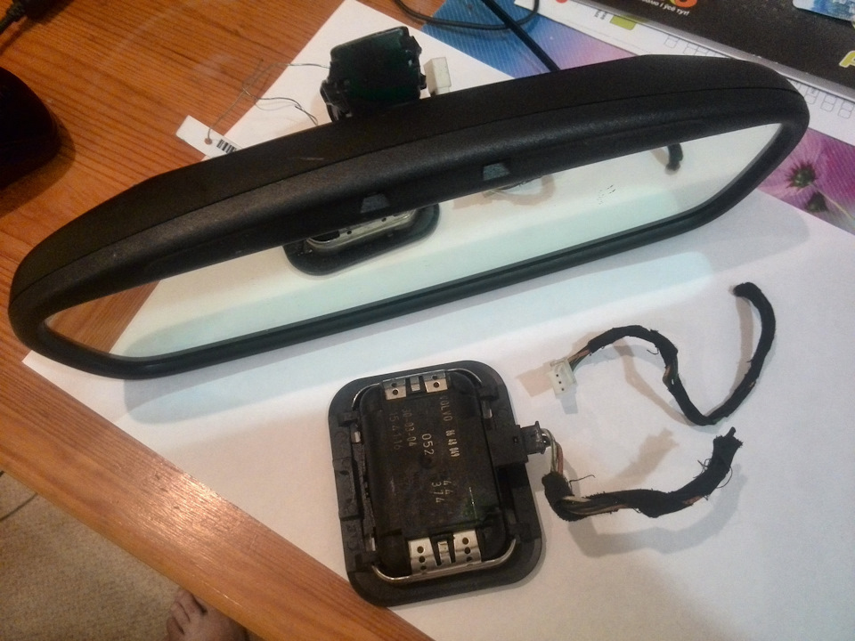 Салонное зеркало с автозатемнением. — Volvo S40 (2G), 1,6 л, 2008 года ...