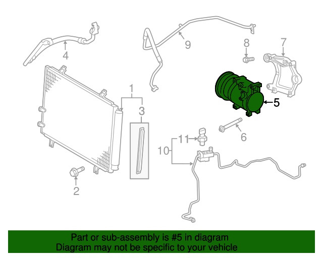 883100R013 Компрессор кондиционера TOYOTA LEXUS | Запчасти на DRIVE2