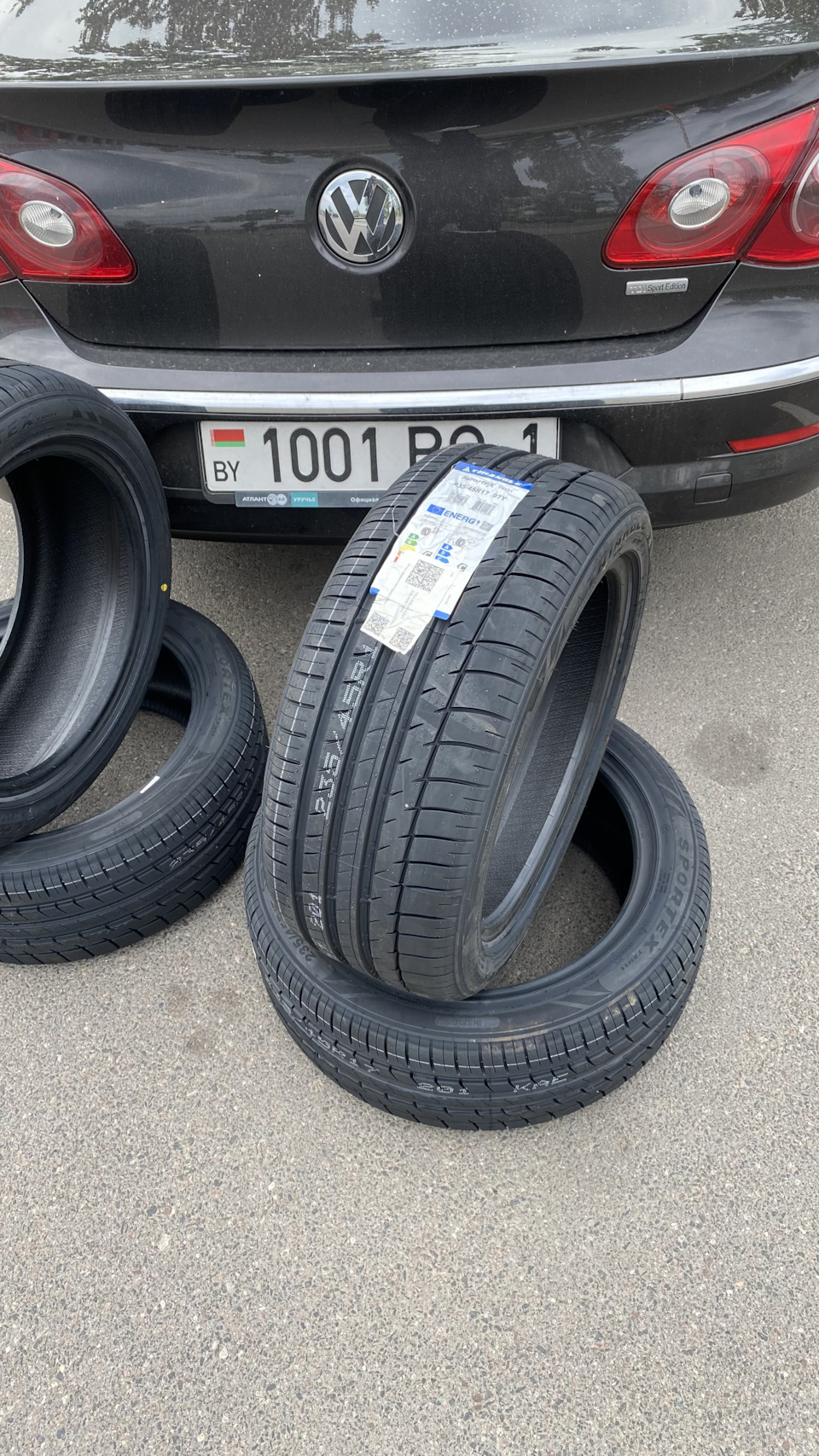Летняя резина TRIANGLE SporteX TH201 — Volkswagen Passat CC, 2 л, 2009 ...