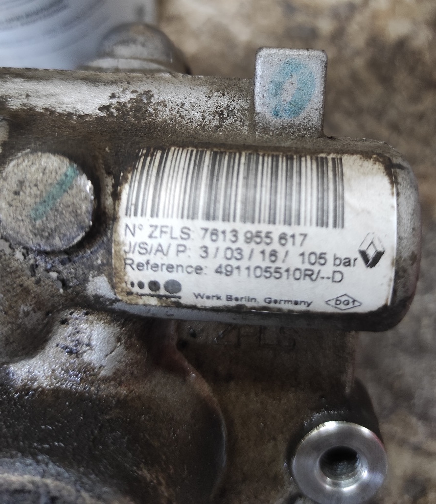 491105510R Насос гур (вал 15мм) RENAULT | Запчасти на DRIVE2