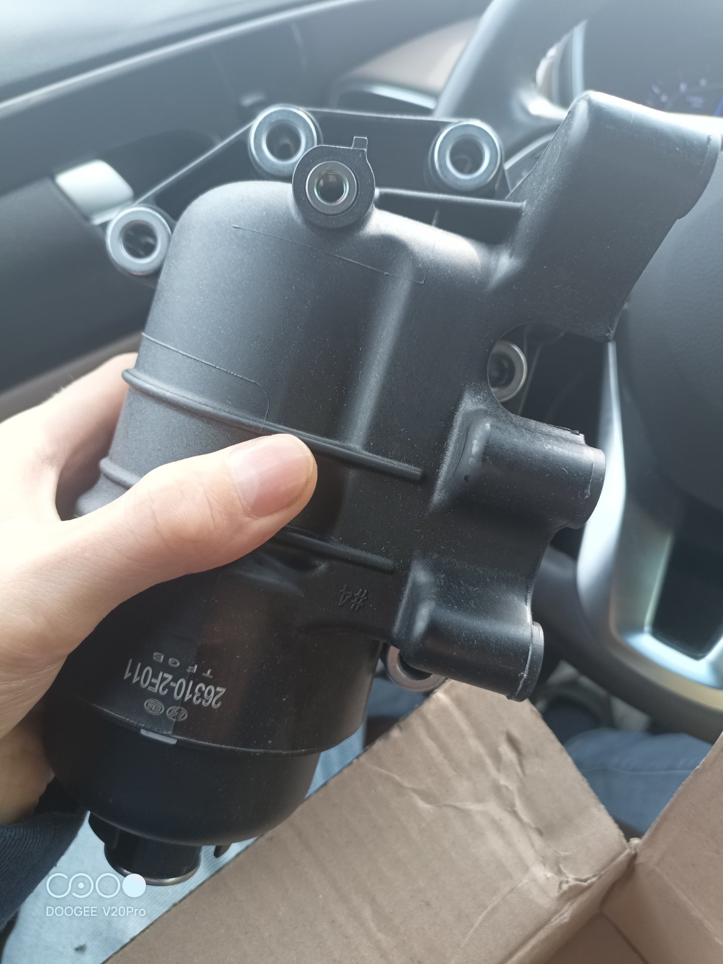 Замена корпуса масляного фильтра Santa fe TM — Hyundai Santa Fe (4G), 2 ...