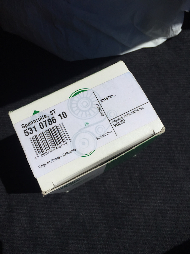 30677832 Ролик натяжной ремня ГРМ Volvo | Запчасти на DRIVE2