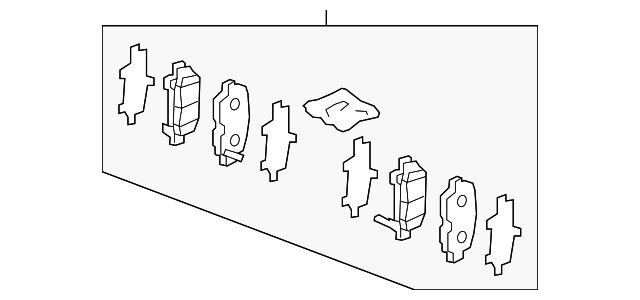 43022SZAA00 Комплект тормозных колодок. Задняя ось Honda | Запчасти на ...