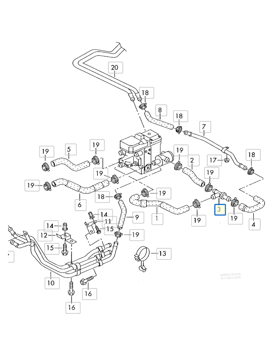 Тройники, клапана и тд… для тепла в бусе — Volkswagen Multivan (T5), 2 ...