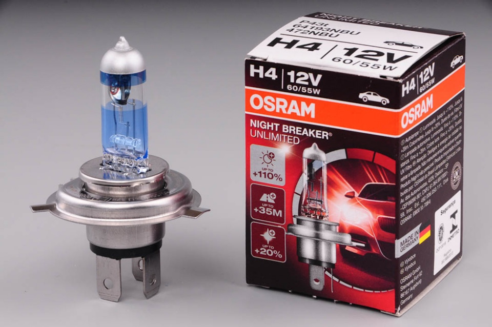 Osram Night Breaker Н4 (+110%) — Hyundai Solaris (1G), 1,4 л, 2016 года ...