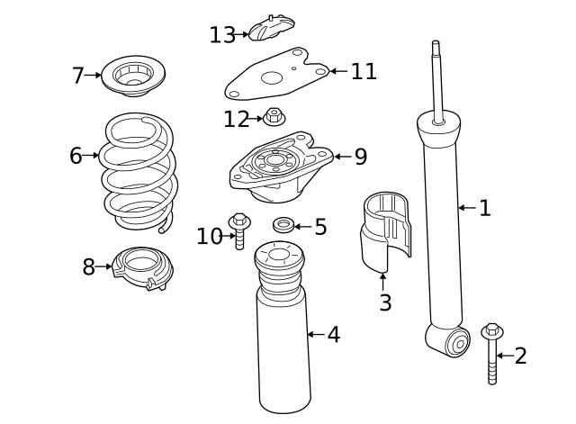 33536852457 Доп.пружина Зд с защитной трубкой BMW | Запчасти на DRIVE2