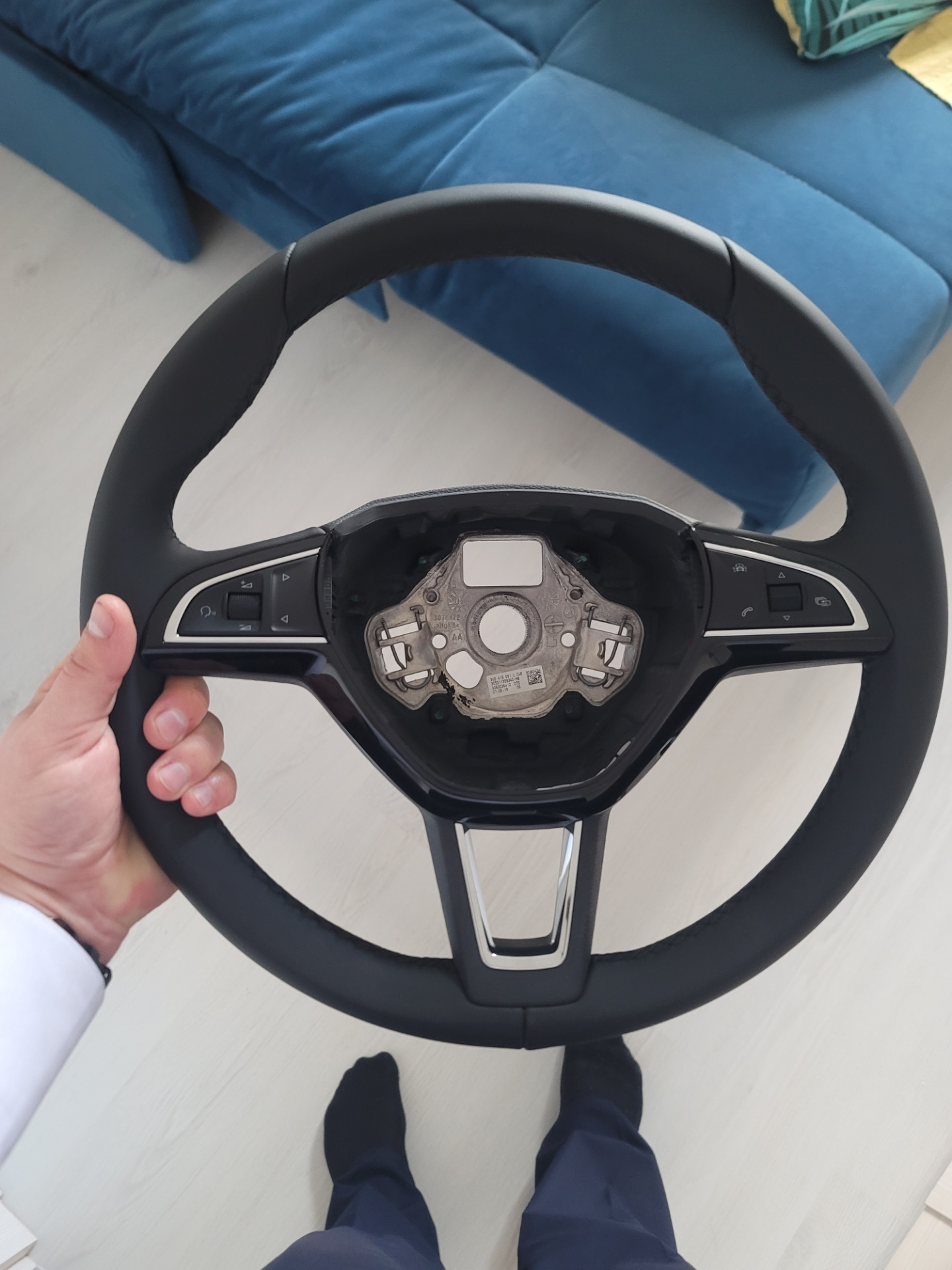 Кожаный мультируль (большой + к комфорту) — Skoda Rapid (1G), 1,6 л ...