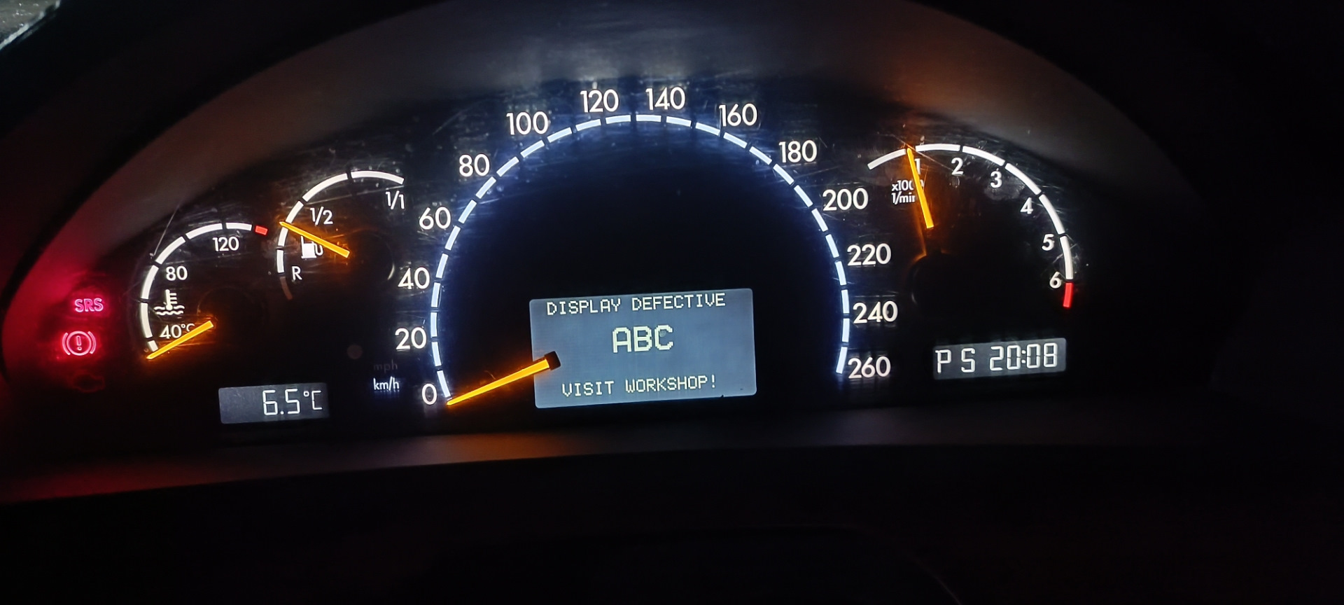 ABS display defective — Mercedes-Benz S-Class (W220), 5 л, 2001 года ...