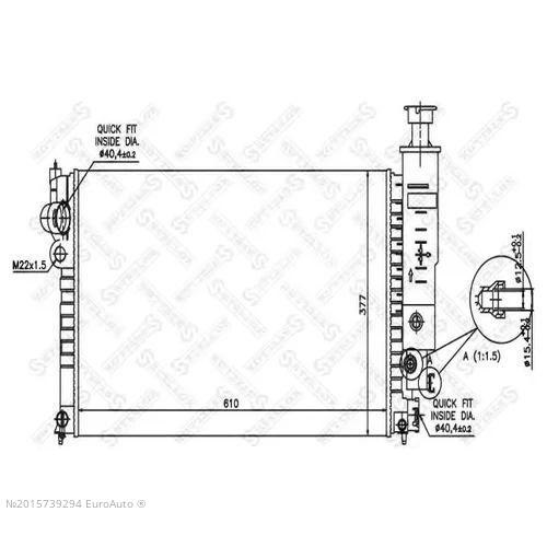 1025036SX Радиатор, охлаждение двигателя STELLOX | Запчасти на DRIVE2