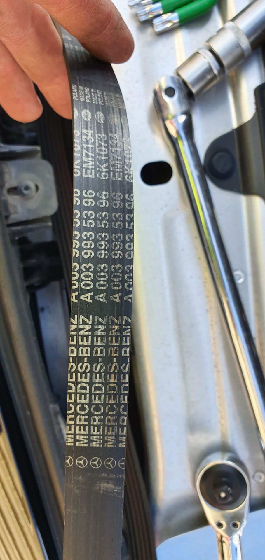 A0039935396 Ремень клиновый 1073мм Mercedes | Запчасти на DRIVE2