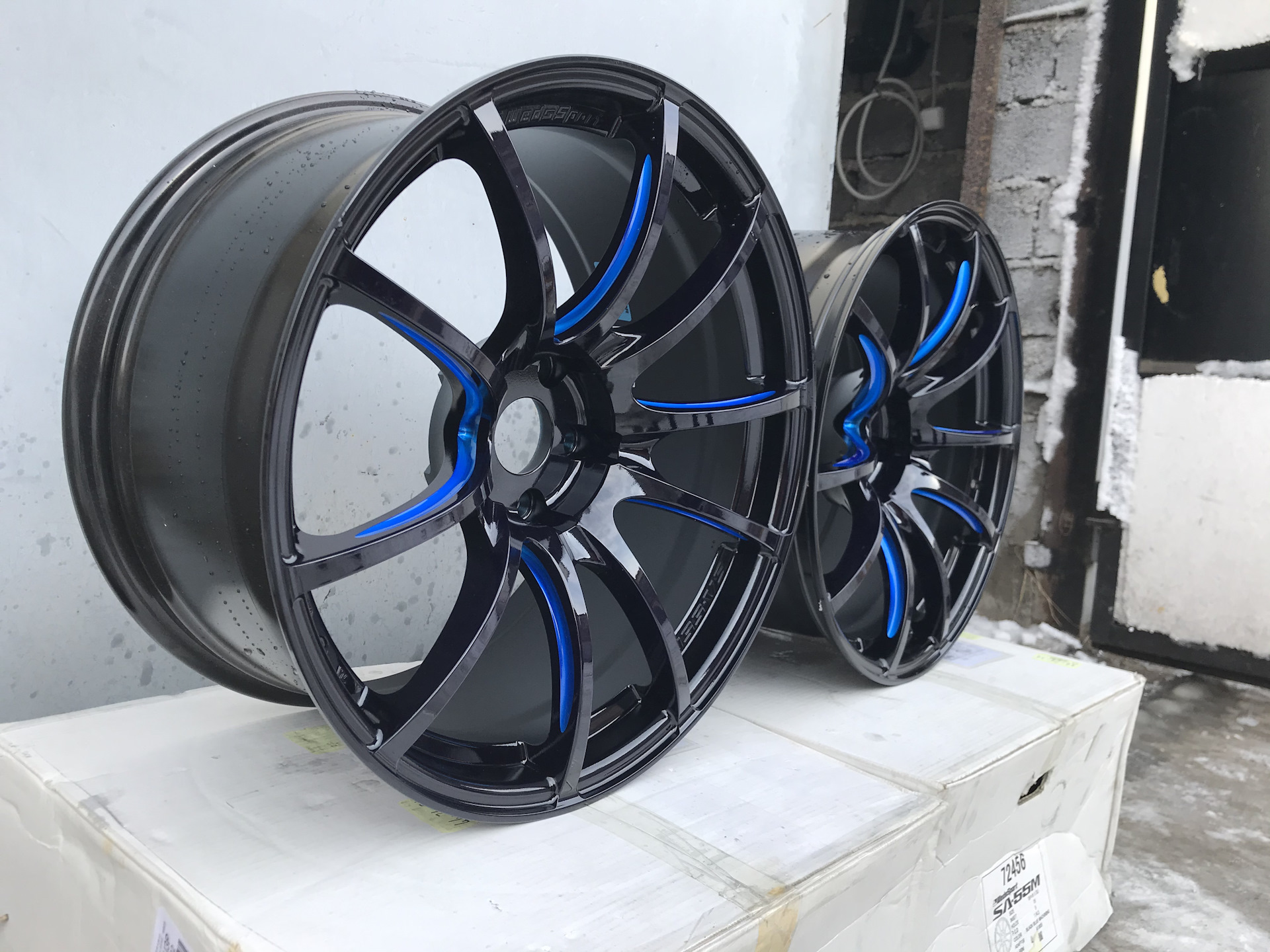 Weds Sport SA55M 19x9.5+15 — Toyota Mark II (90), 3 л., 1993 года ...