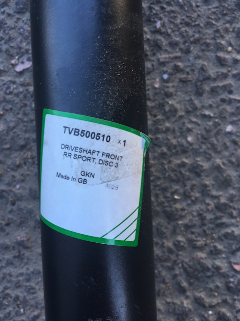 TVB500510 Вал переднего моста Jaguar Land Rover | Запчасти на DRIVE2