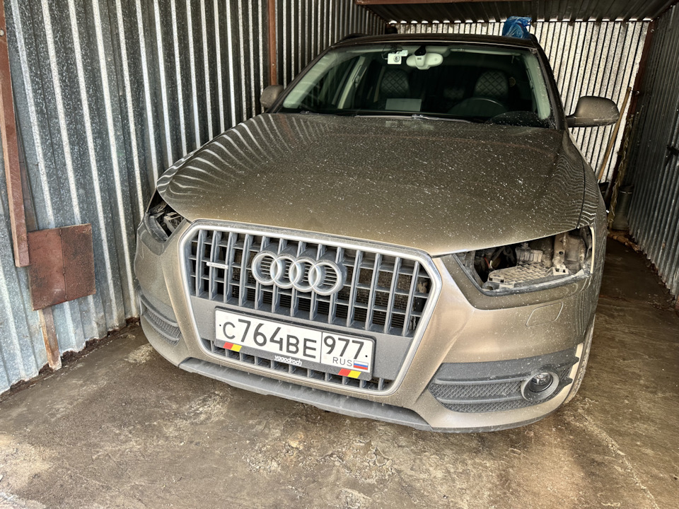 Освежил фары. — Audi Q3 (1G), 2 л, 2013 года | тюнинг | DRIVE2