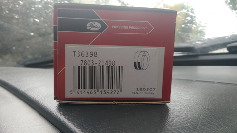 T36398 Опорные ролики и шкивы GATES | Запчасти на DRIVE2