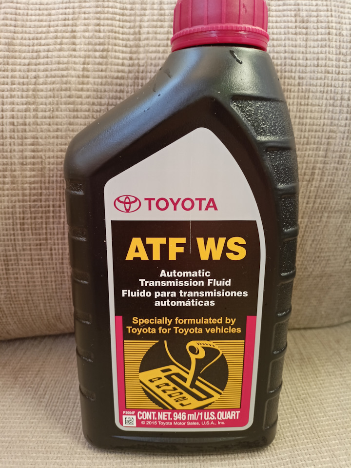 00289ATFWS Масло трансмиссионное синтетическое ATF WS, 1л TOYOTA LEXUS ...
