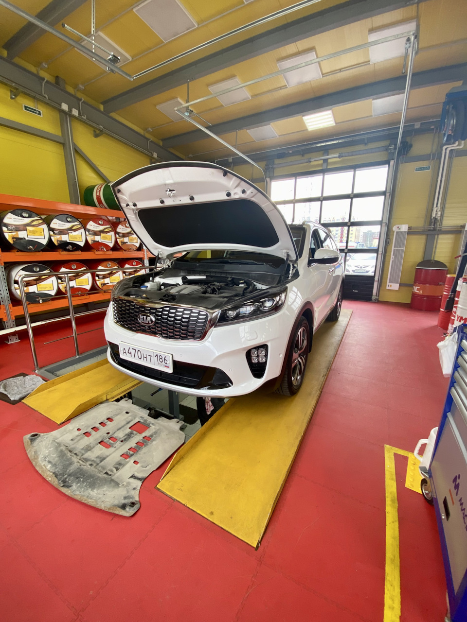 Промежуточная замена масла — KIA Sorento (3G), 3,5 л, 2017 года ...