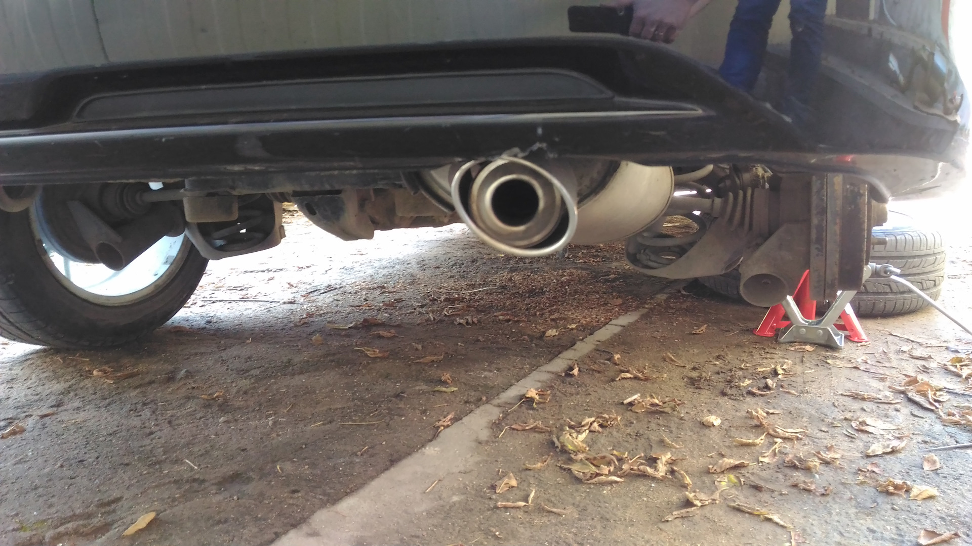 25. Mugen exhaus installation) — Honda Airwave, 1,5 л, 2005 года ...