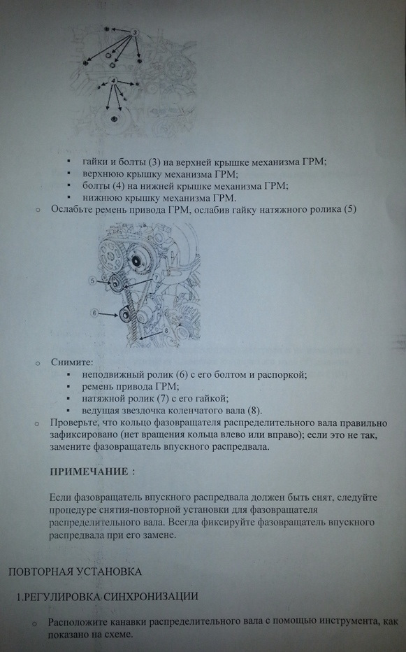 Официальный мануал по замене ремня ГРМ на F4R. — Renault Duster (1G), 2 ...