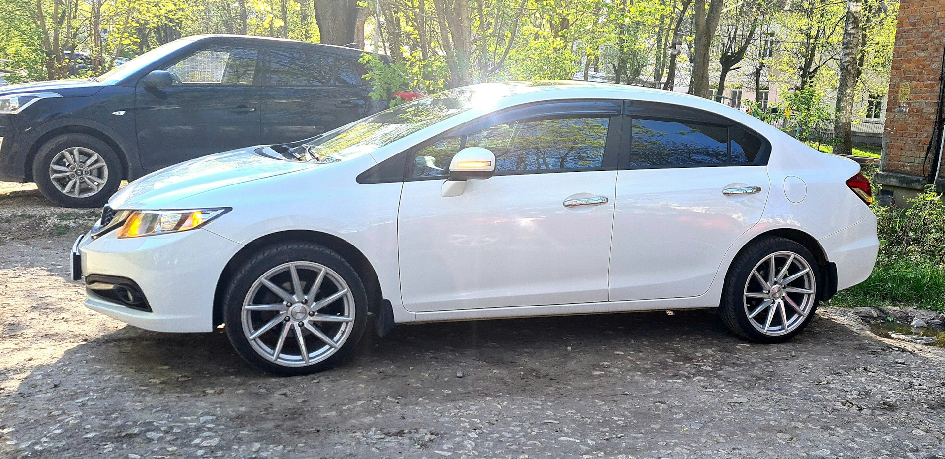 Проставки под пружины — Honda Civic 4D (9G), 1,8 л, 2013 года | тюнинг ...