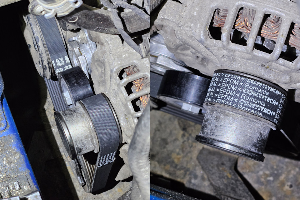 №34. Замена приводного ремня и натяжителя — Skoda Octavia A7 Mk3, 1,4 л ...