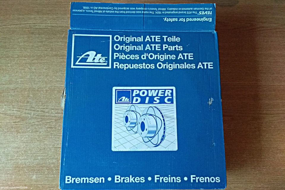 Передние тормозные диски ATE Power Disc — Daewoo Nexia (2G), 1,6 л ...