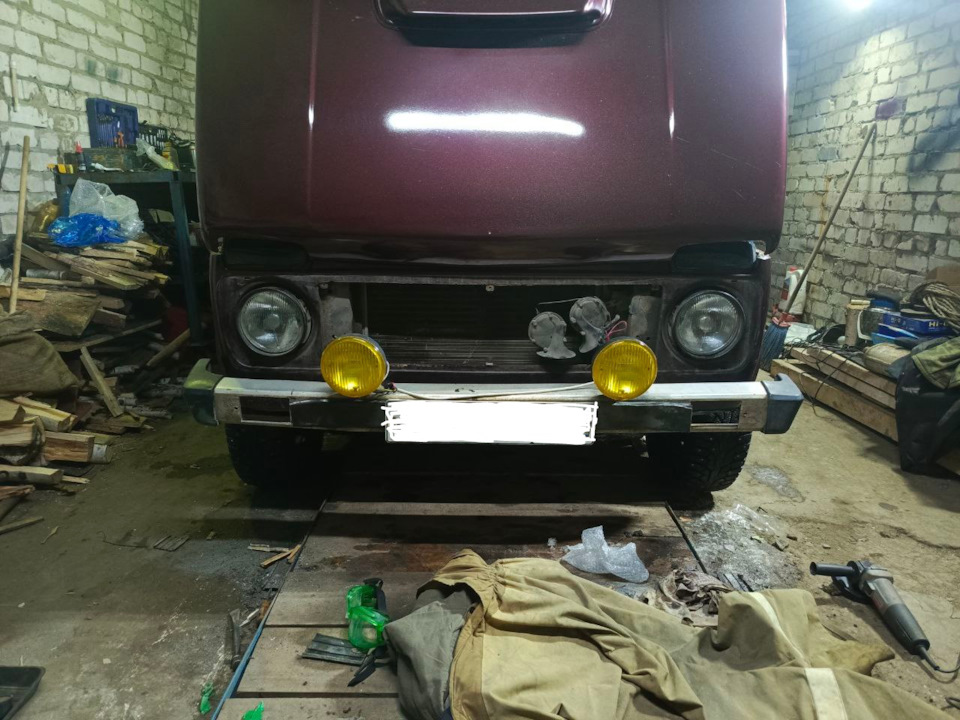 Противотуманки в бампер — Lada 4x4 3D, 1,7 л, 1998 года | своими руками ...
