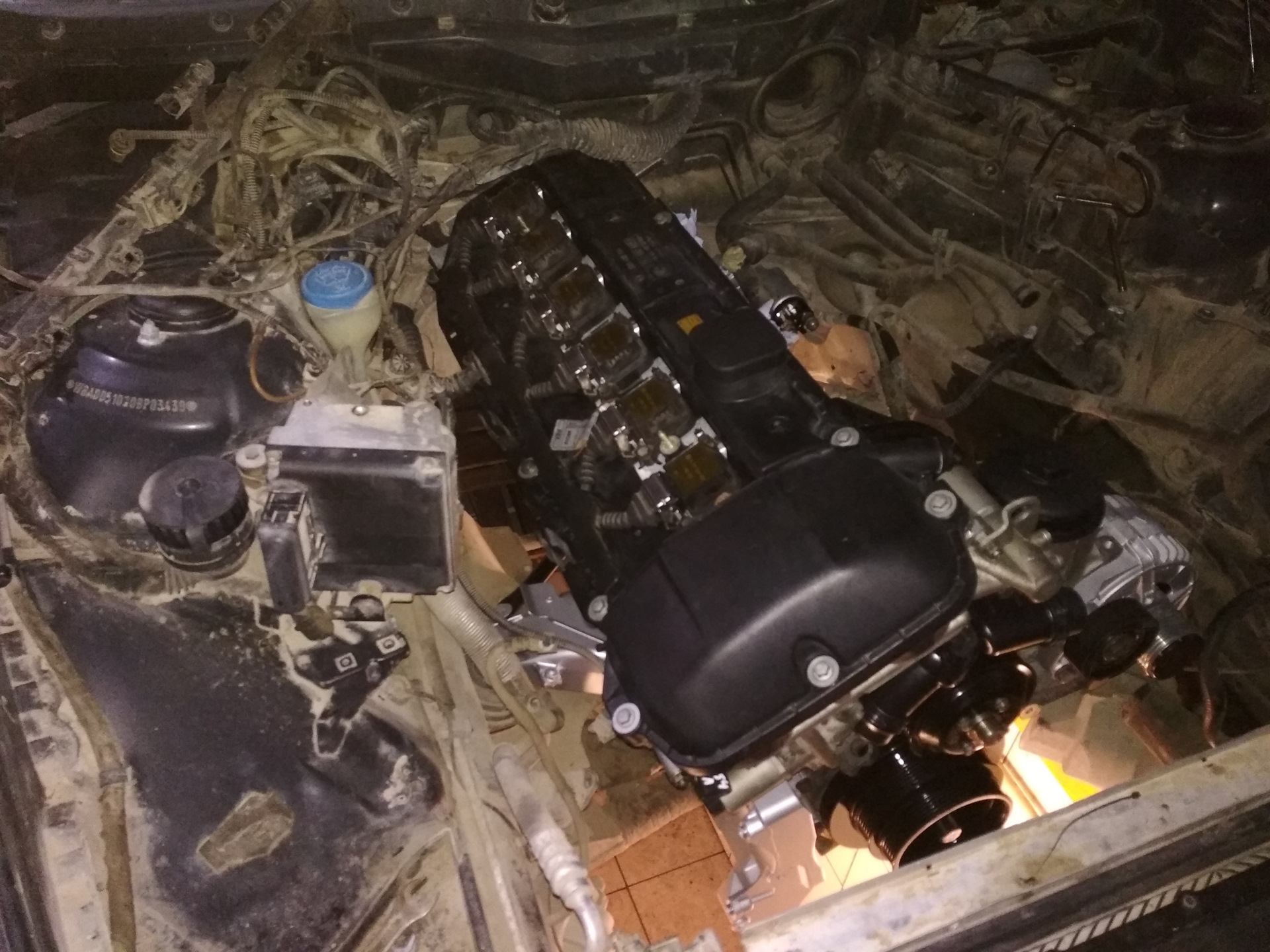 SWAP M52B28TU (Часть #3) Фото донора. Установка мотора в машину ...