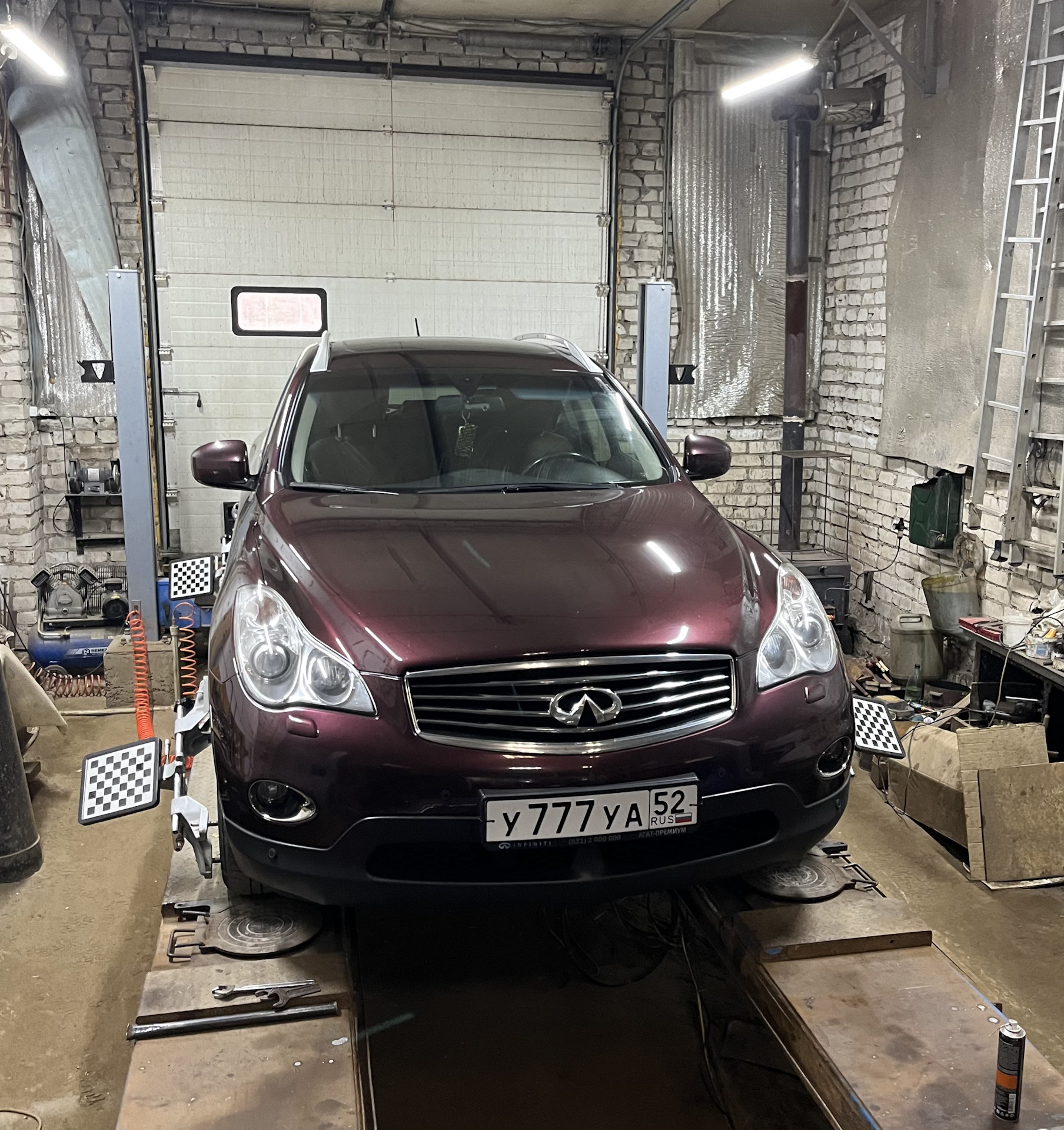 Сход-развал — Infiniti QX50 (1G), 2,5 л, 2014 года | плановое ТО | DRIVE2