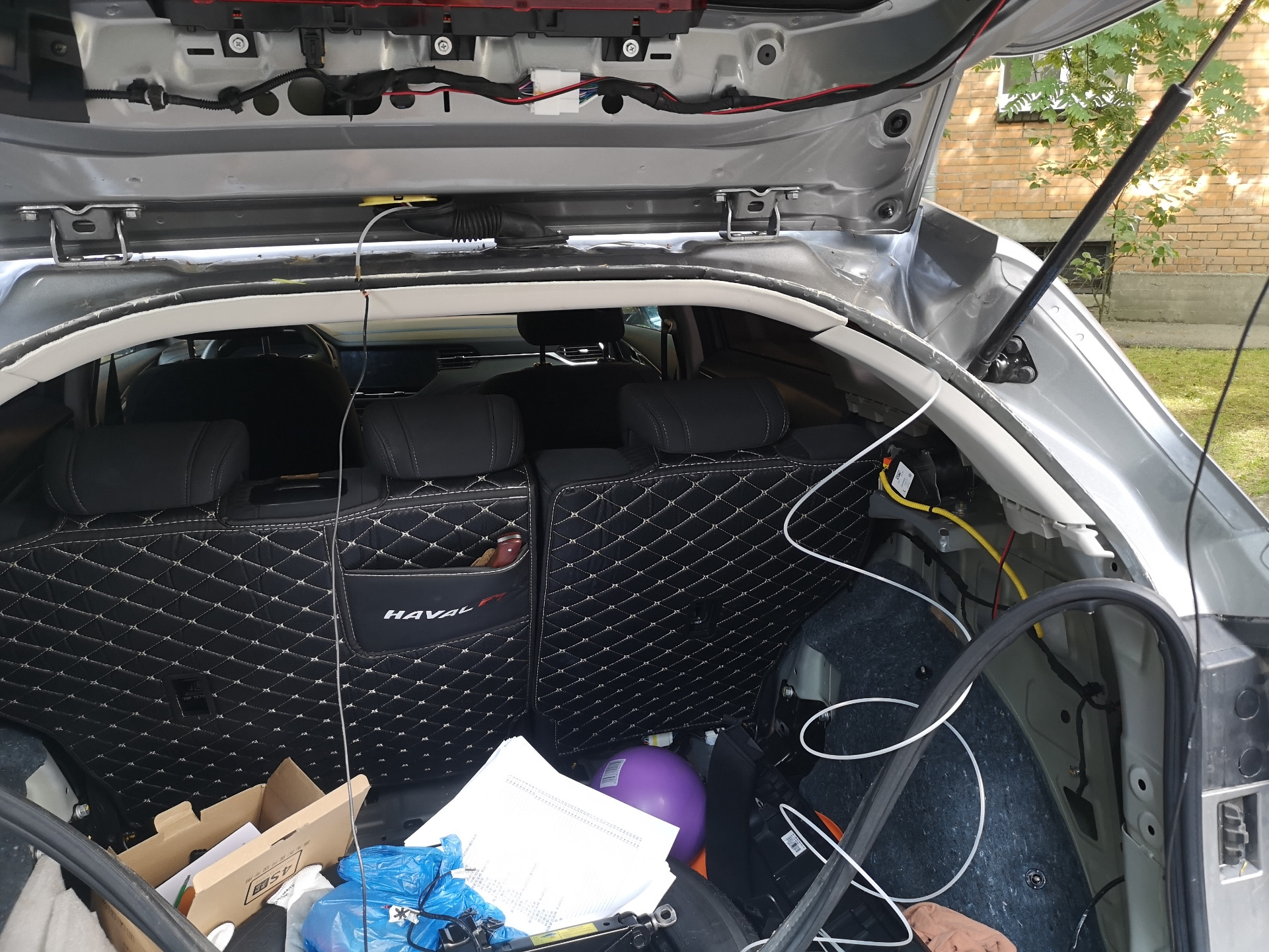 Установка аналогового контроля слепых зон (BSD). — Haval F7 (1G), 1,5 л ...