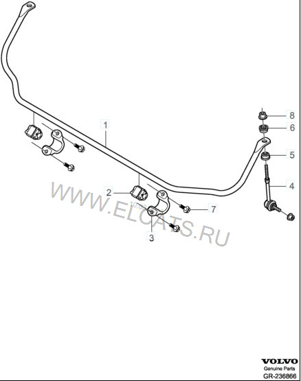 Замена стоек и втулок заднего стабилизатора — Volvo XC60 (1G), 3 л ...