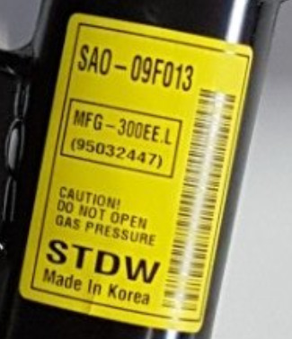 95032447 Стойка передняя левая с амортизатором / Chevrolet Spark 11~ GM ...