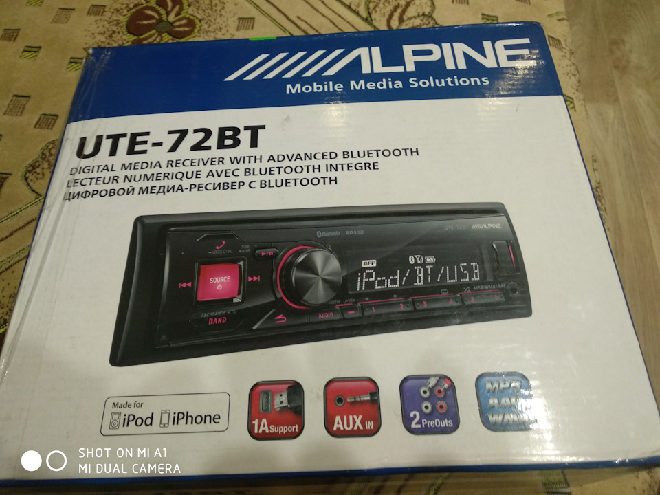 Alpine UTE-72BT — Lada 21124, 1,6 л, 2007 года | автозвук | DRIVE2