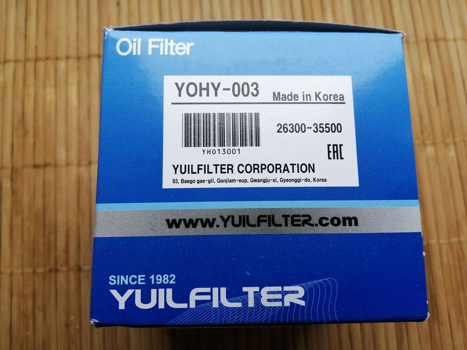 Масляный фильтр YUIL YOHY-003, часть 1/2 — обзор — DRIVE2
