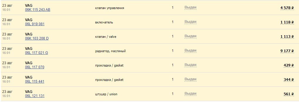 10. Датчик давления масла № 3 — Skoda Octavia Scout A7 Mk3, 1,8 л, 2014 ...