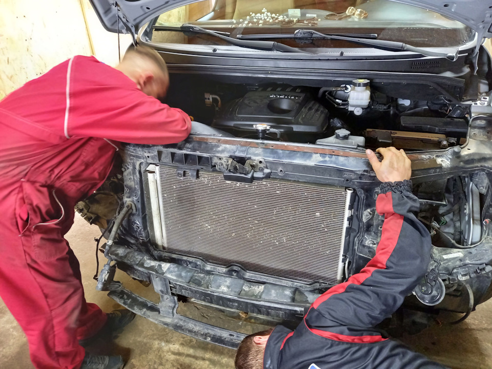 Мойка радиаторов замена антифриза заправка фреона — Hyundai H 1 2g