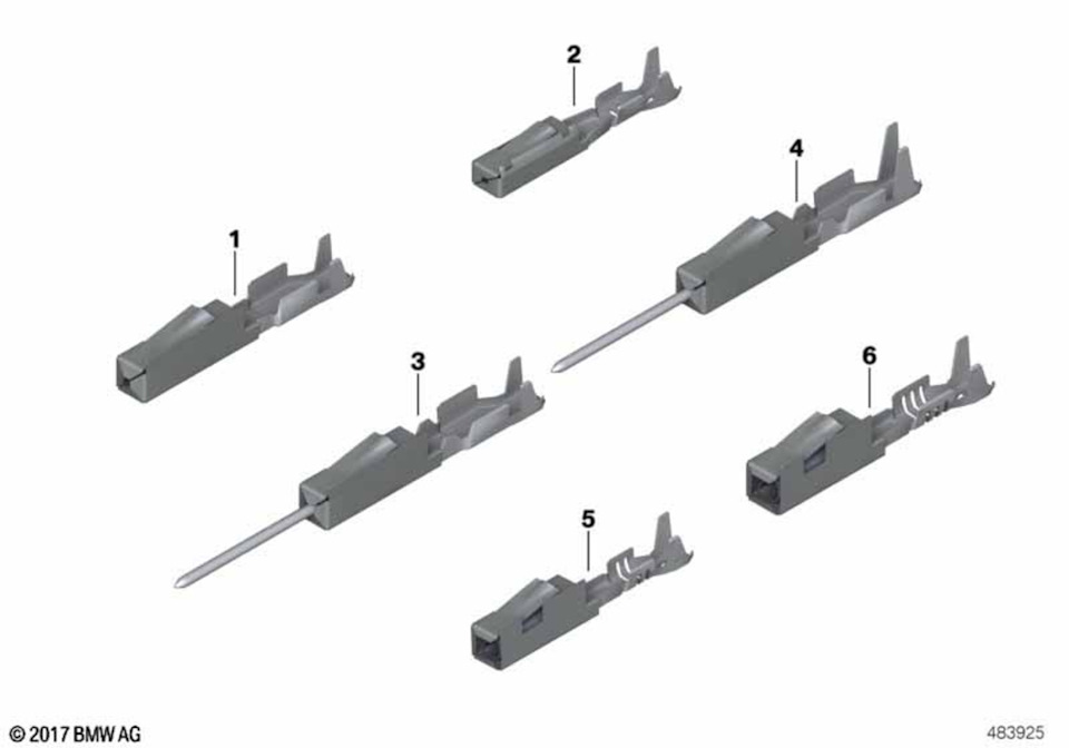 61130056961 Гнездовой контакт с кабелем BMW | Запчасти на DRIVE2