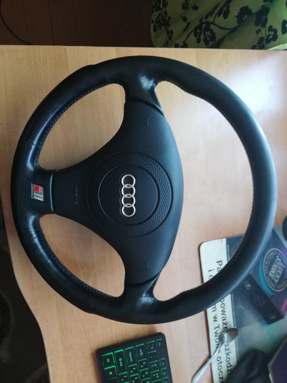 Руль от Audi S4 будем готовиться к установке на 80 B4 — Audi 80 B4