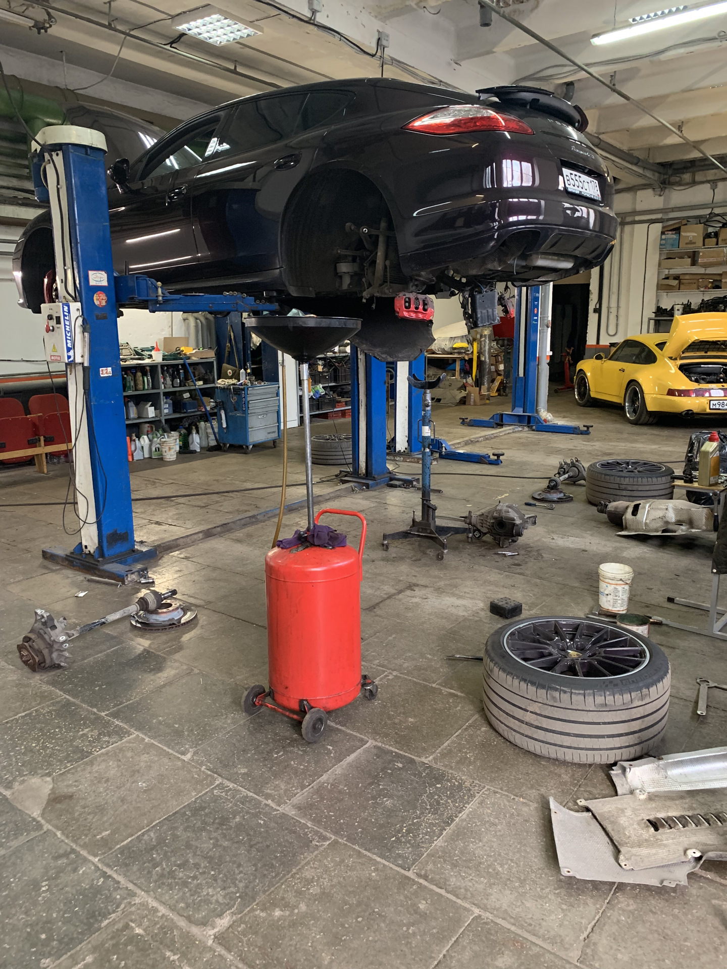 Обслуживание Devil 😈 и сюрпризы 😉 — Porsche Panamera (1G) 970, 4,8 л ...