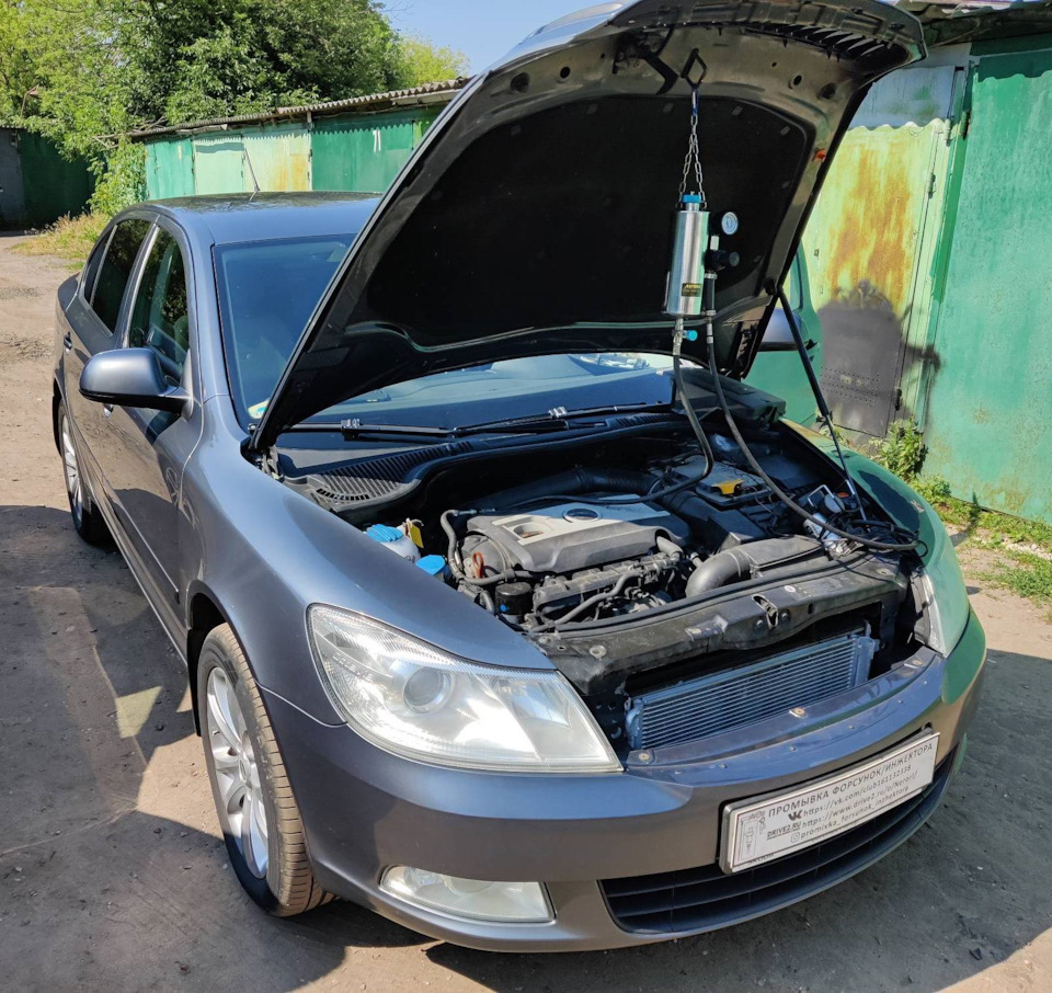 Skoda Octavia A5 1 8 промывка форсунок инжектора — Промывка форсунок