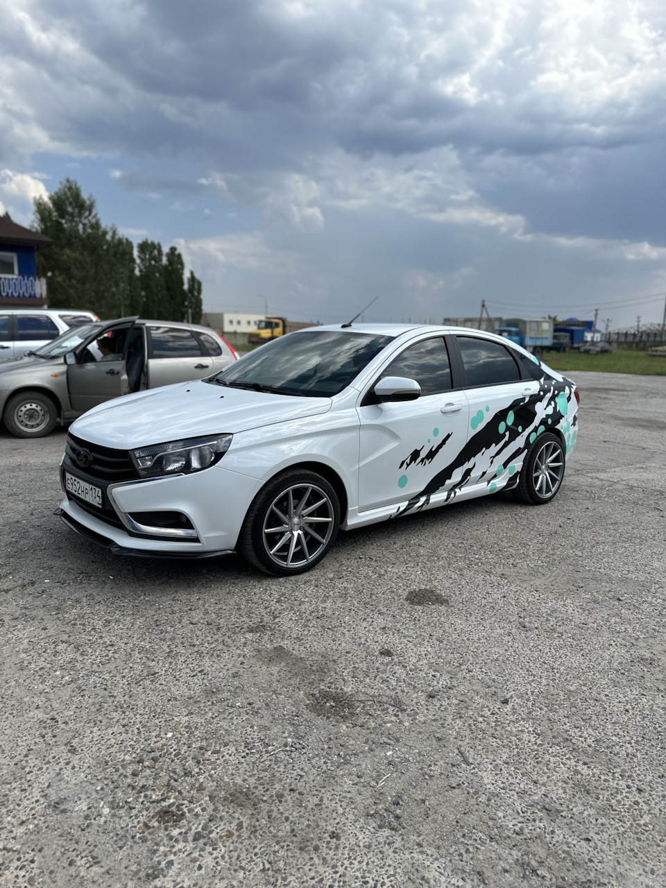 [ тонировка перед бока 35% Vesta ] — Lada Vesta (1G), 1,6 л, 2018 года ...