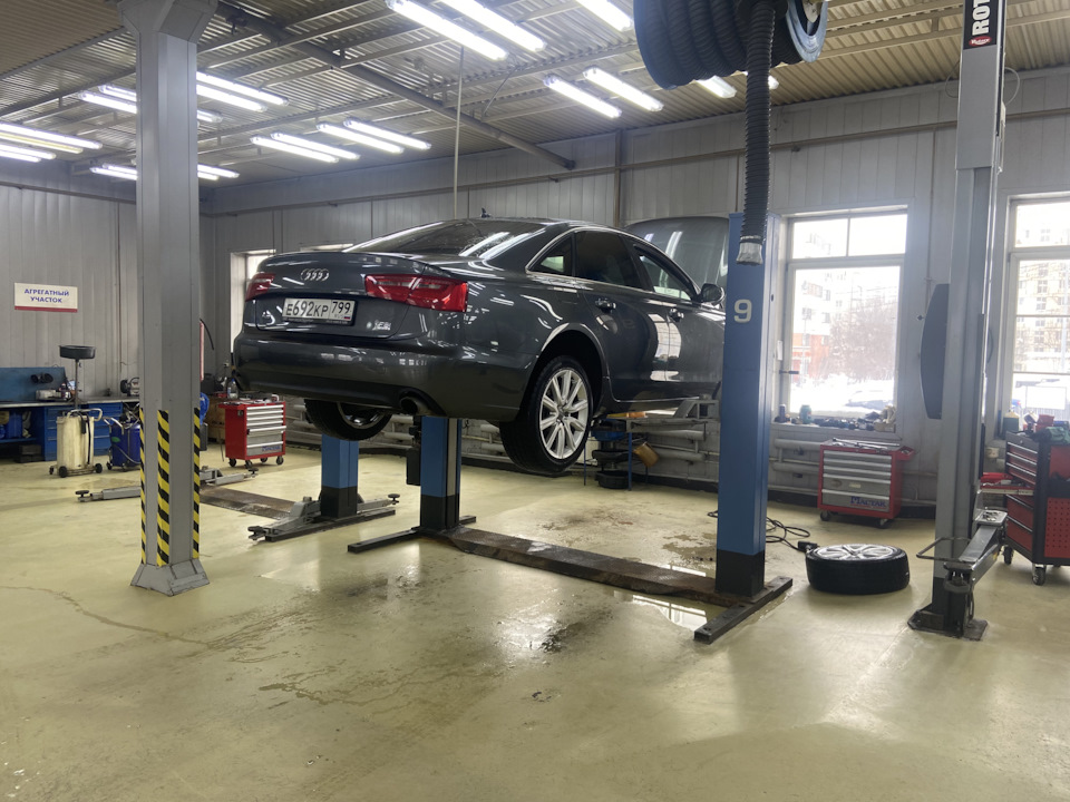 Передние Шаровые — Audi A6 (C7), 3 л, 2013 года | визит на сервис | DRIVE2
