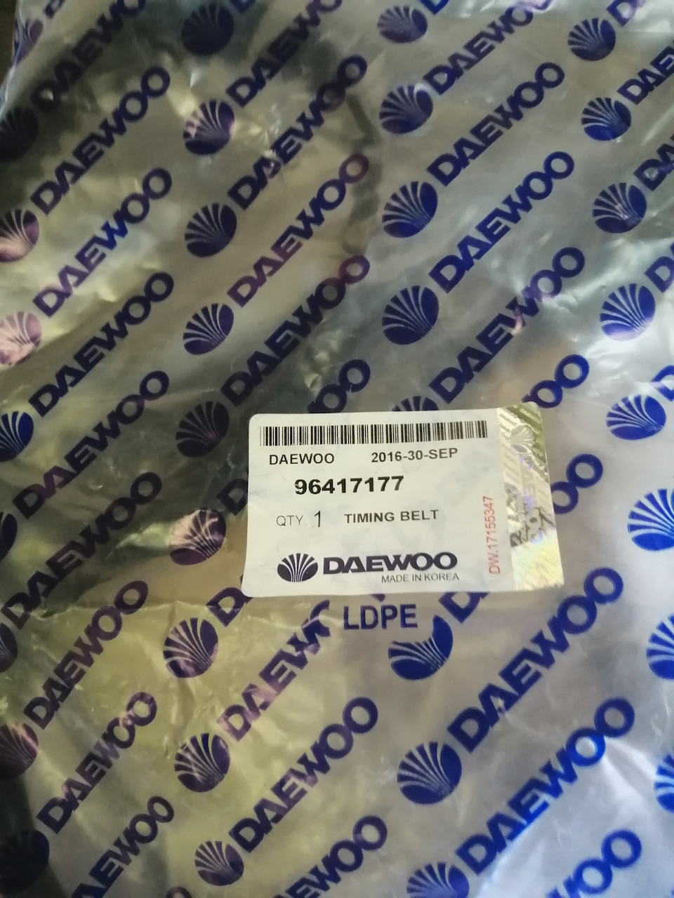96417177 Ремень ГРМ 1.4/1.6 DOHC GM | Запчасти на DRIVE2